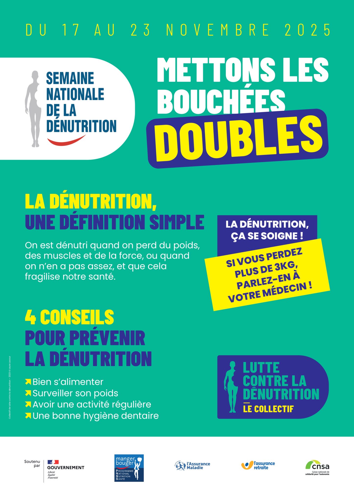 Semaine nationale de la dénutrition : du 17 au 23 novembre 2025 - CH Chalon CH Chalon